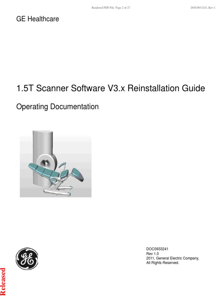 1.5T Scanner Software V3.x Reinstallation Guide Operating Documentation | PDF | Installation ...