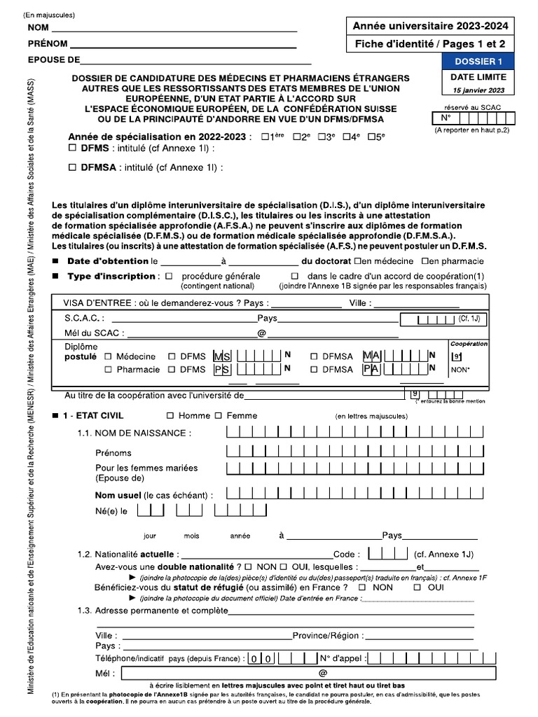 Fiche Identité | PDF