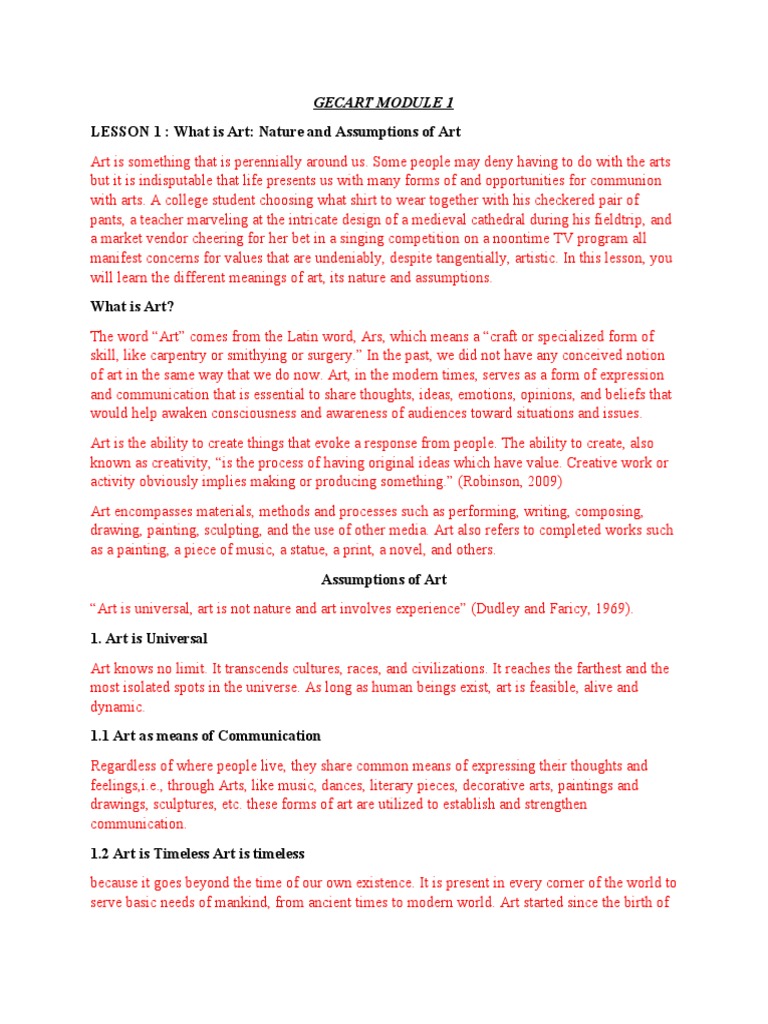 Gec Art Reviewer Final | PDF | Tempo | Composition (Visual Arts)