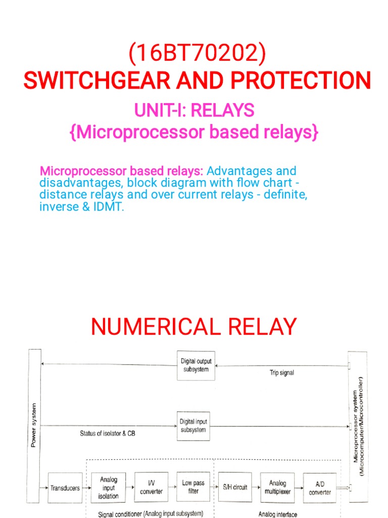 Numerical Relays | PDF