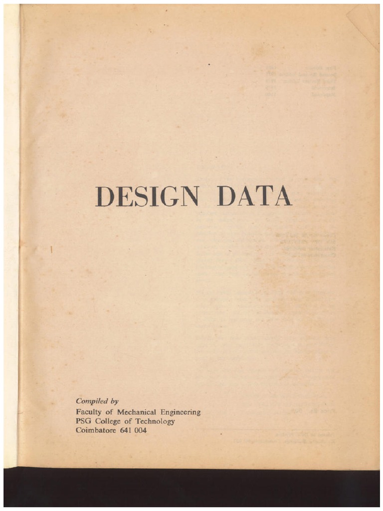 PSG Design Data Book | PDF