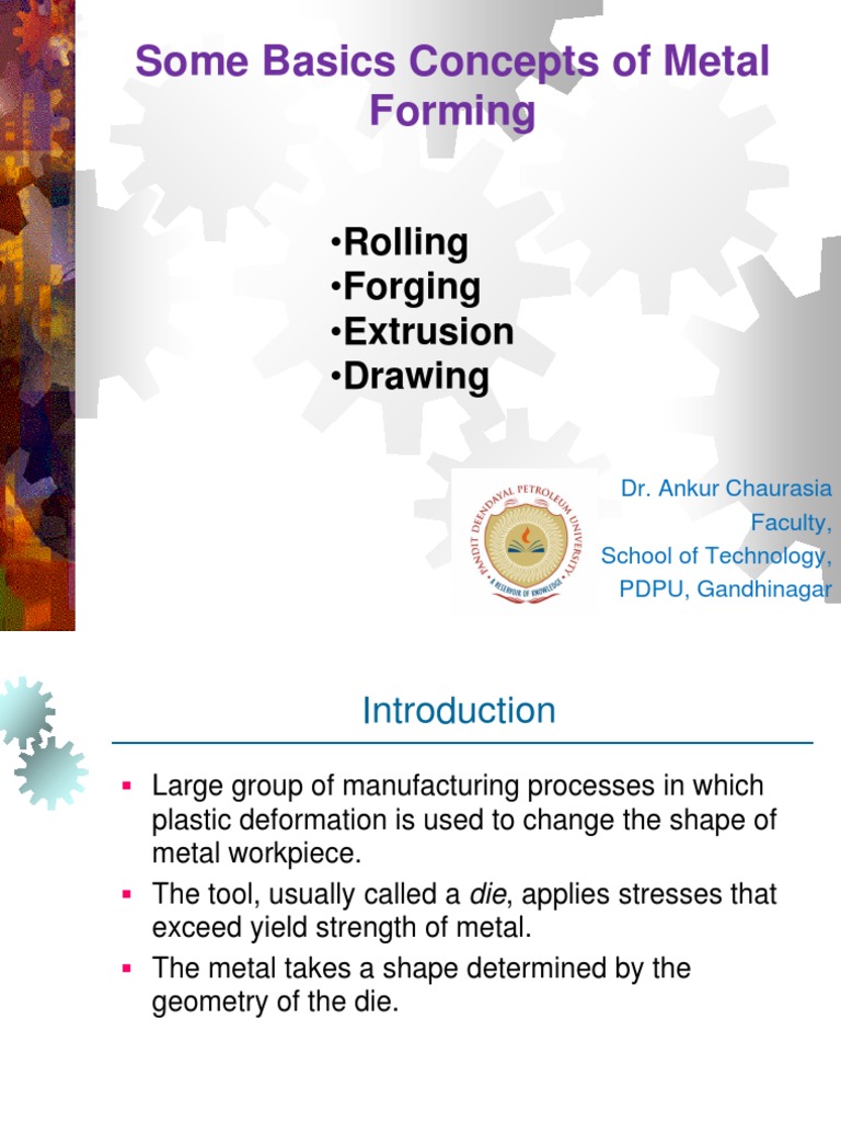 1-Basics and Classification of Metal Forming | PDF