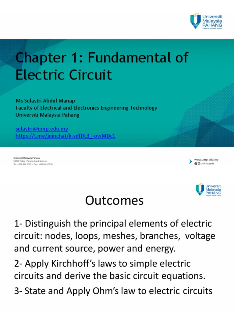 Chapter 1 - Fundamental of Electric Circuits | PDF | Electrical Network | Metrology