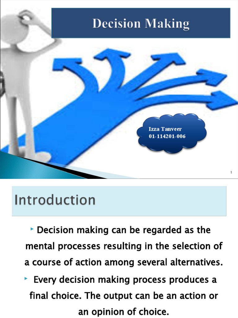 7 Steps of Effective Decision Making | PDF | Decision Making ...