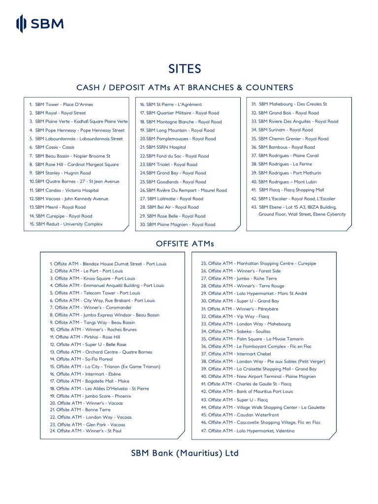 S BM Location Map | PDF | Mauritius