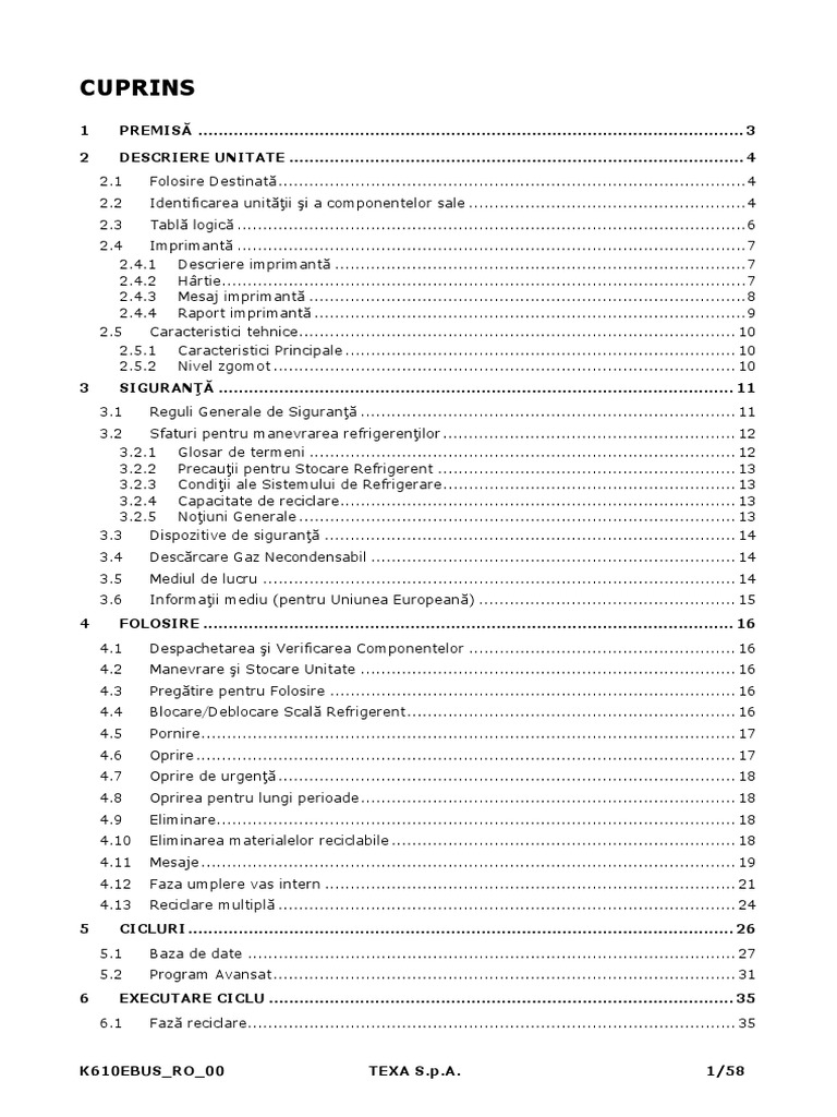 TEXA K610E-User Manual (Romanian) | PDF