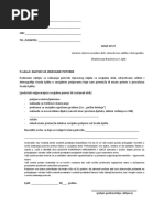 OBRAZAC Izjave | PDF