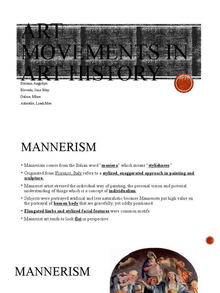 Overview of Mannerism in Art History | PDF | Minimalism | Romanticism