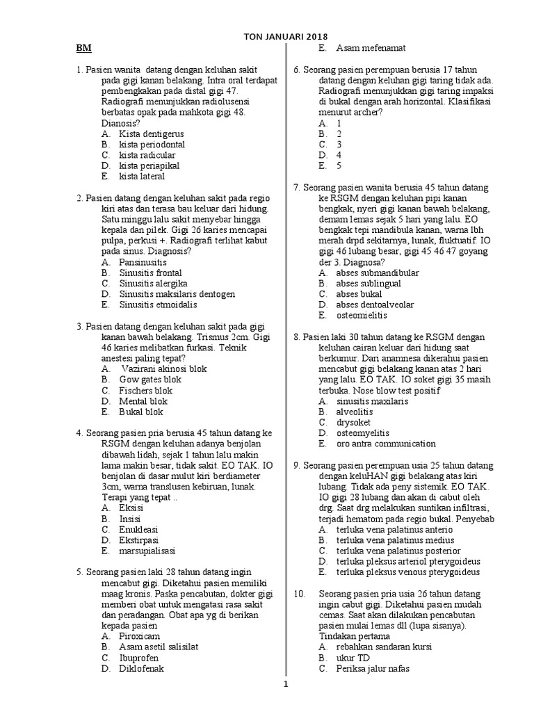 Kumpulan To CBT 2018-1 | PDF