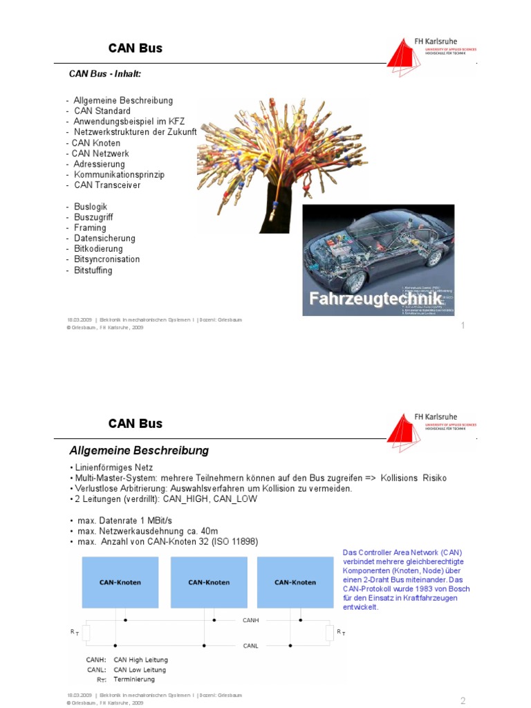 CAN Bussystem | PDF
