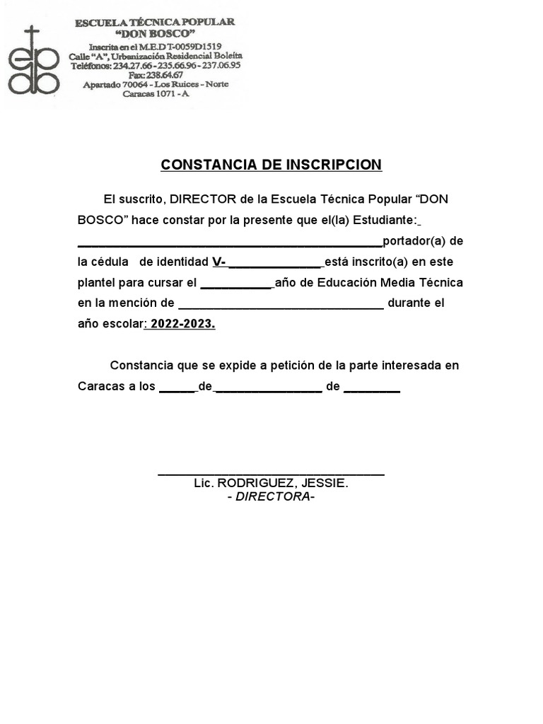 Constancia Imprimir | PDF