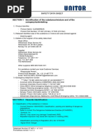 Material Safety Data Sheet: Unitor Usc | PDF | Firefighting | Personal ...