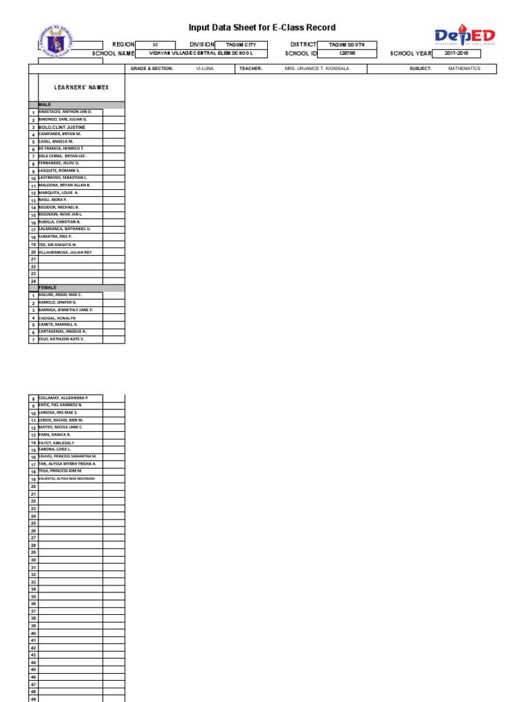 Grade 4 6 Math - Romulo Final | PDF