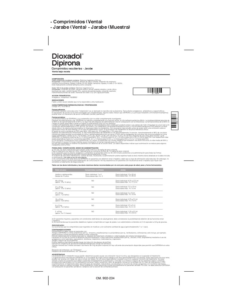 DIOXADOL Comp - Jbe - D | PDF | Asma | Medicamentos con receta