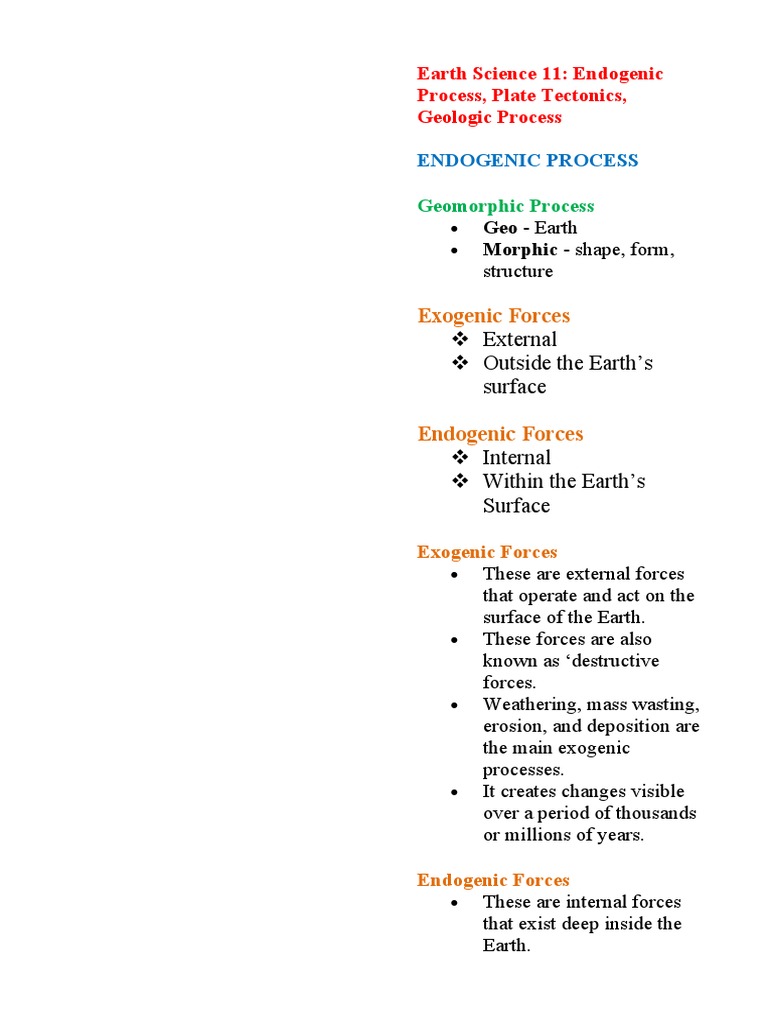 2nd Quarter Earth Science Notes | PDF | Plate Tectonics | Tropical Cyclones