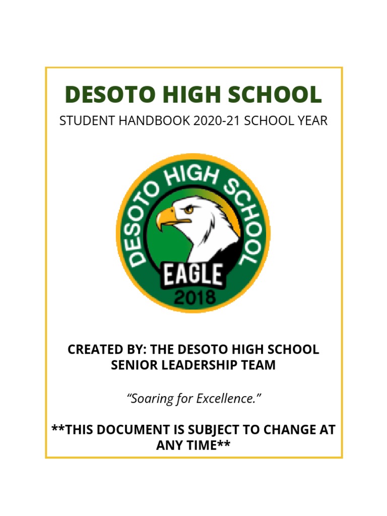 DeSoto High School Student Handbook 2020-21 | PDF | Special Education ...