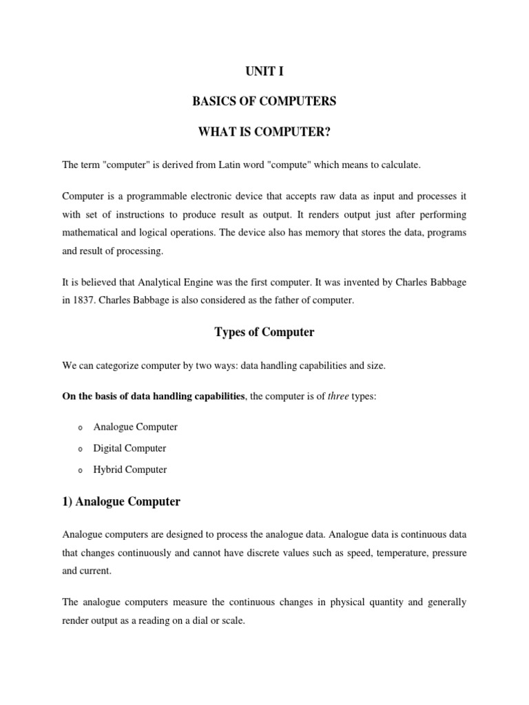 IT Applications in Business UNIT I NOTES | PDF | Computer Data Storage ...