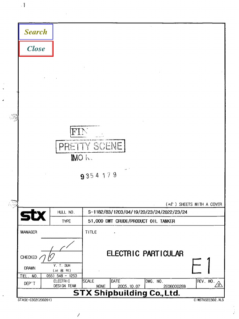 E1 Electric Particular | PDF
