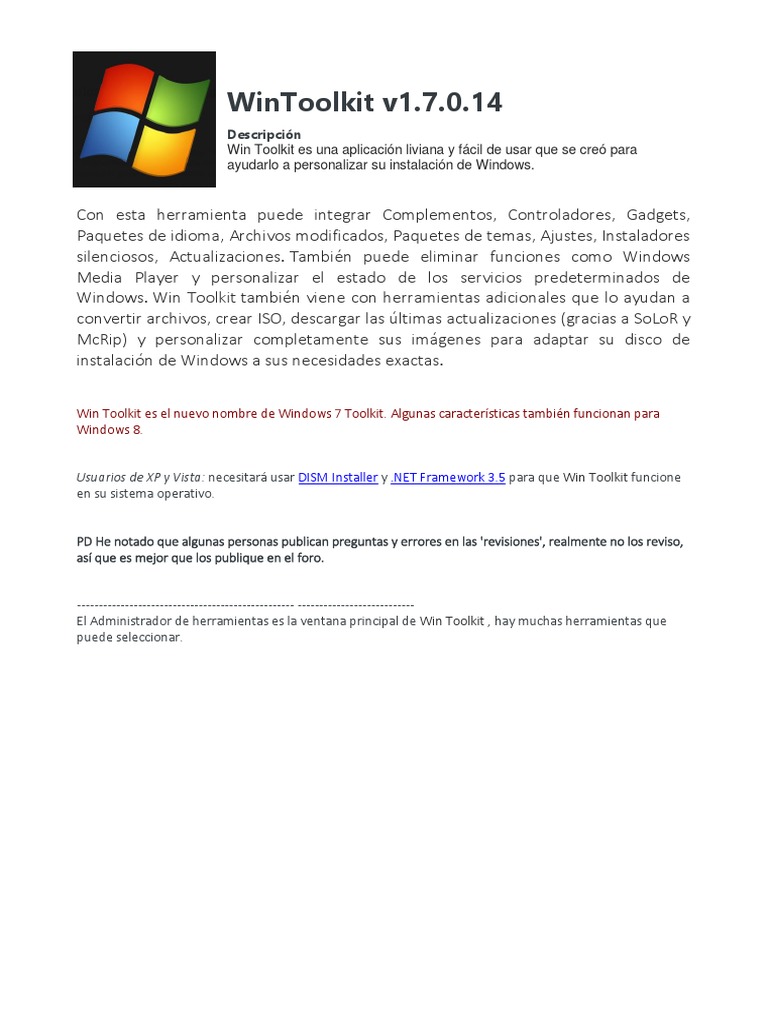 WinToolkit: Personaliza tu Windows 10 | PDF | Juegos y actividades ...