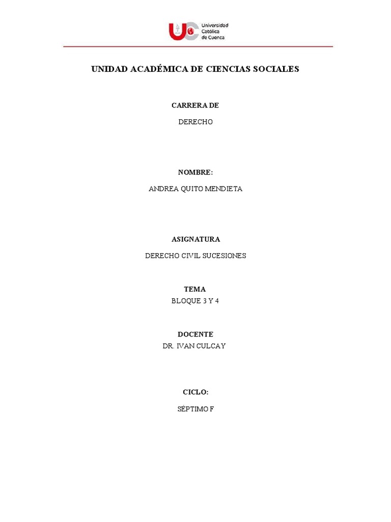 Resumen y Mapa Conceptual - Bloque 3 y 4 | Descargar gratis PDF | Herencia | Donación