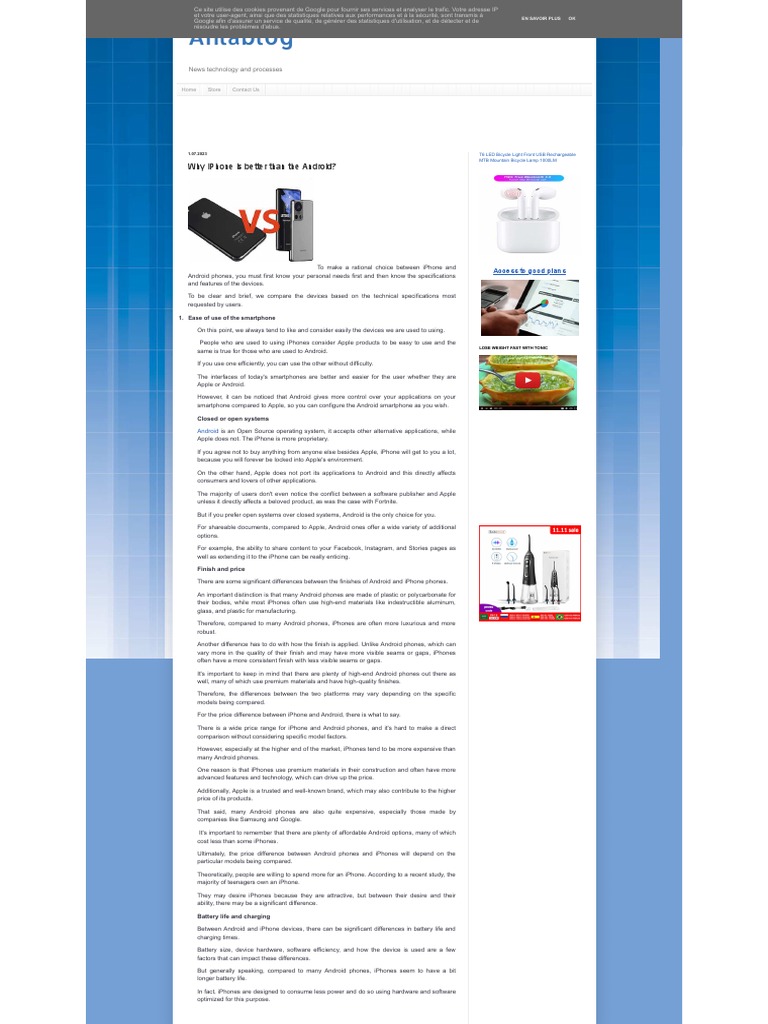 Why Iphone Is Better Than The Android? | PDF | Android (Operating ...