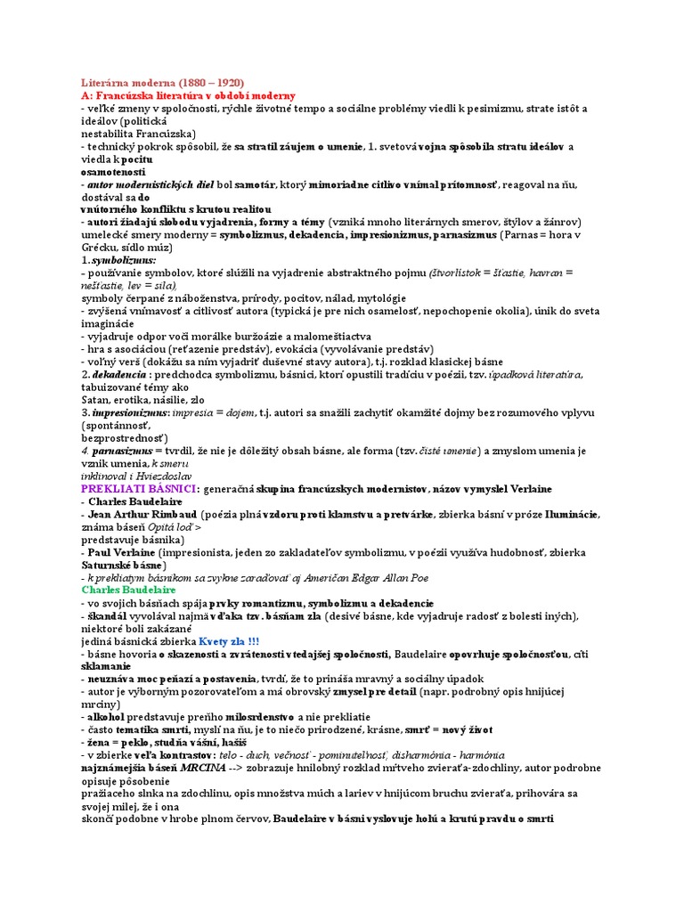 Literárna Moderna | PDF