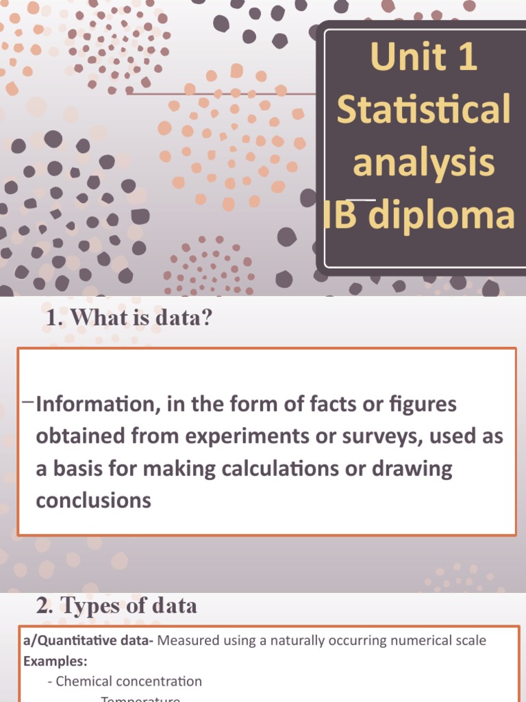 IB Statistics for Students | PDF | Standard Deviation | Student's T Test