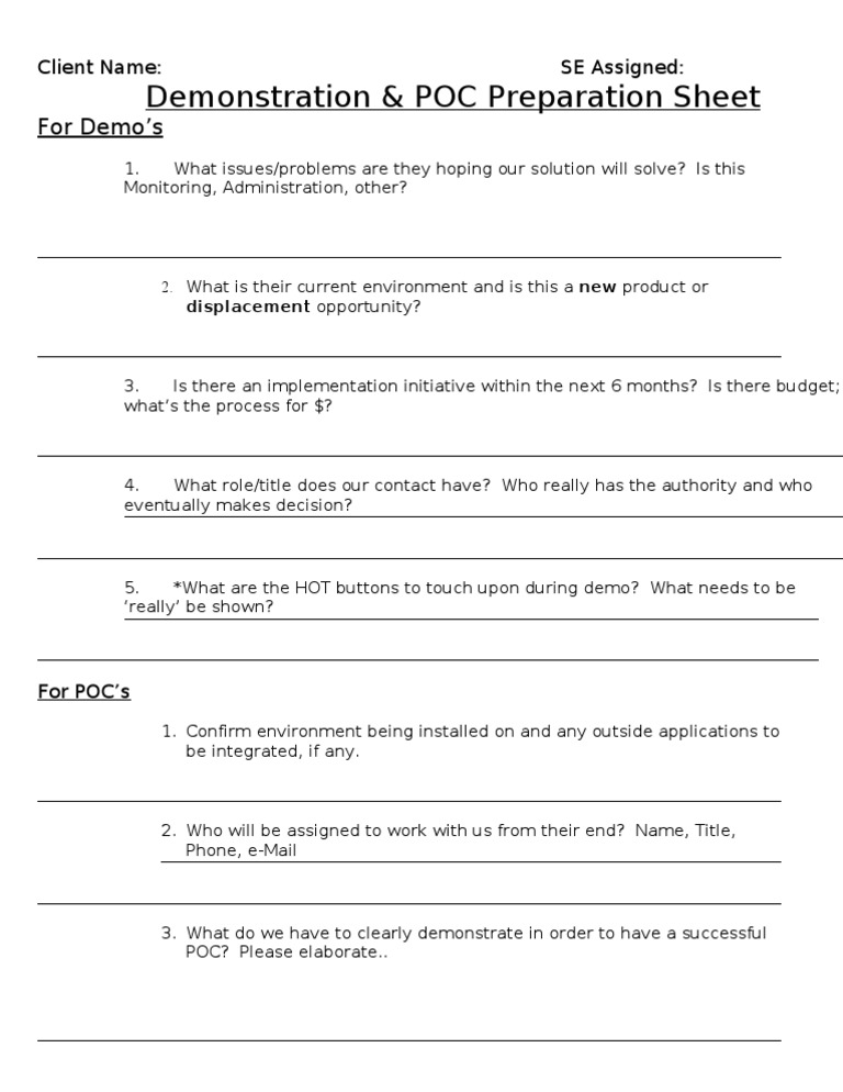 Demo POC Form | PDF | Career & Growth | Business