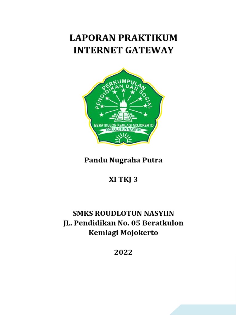 Laporan Konfigurasi Internet Gateway | PDF