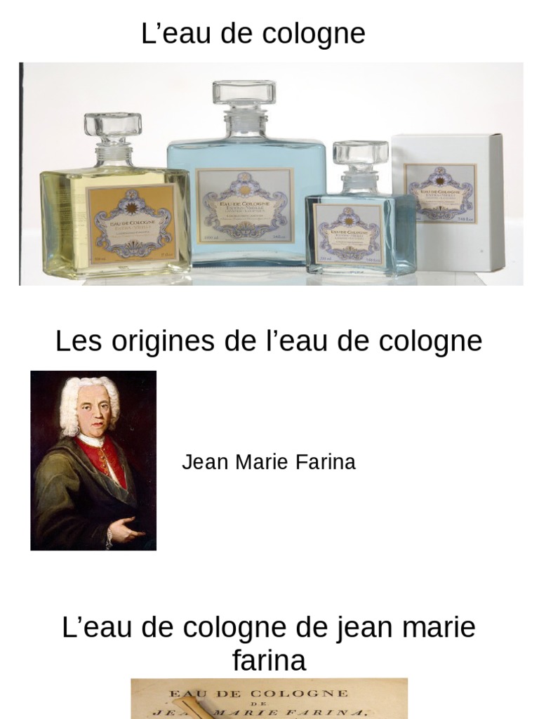 Diapo Eau de Cologne | PDF