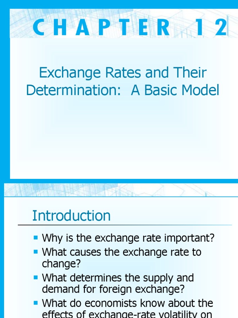 Ch.12 Exchange Rates and Their Determination A Basic Model | PDF ...