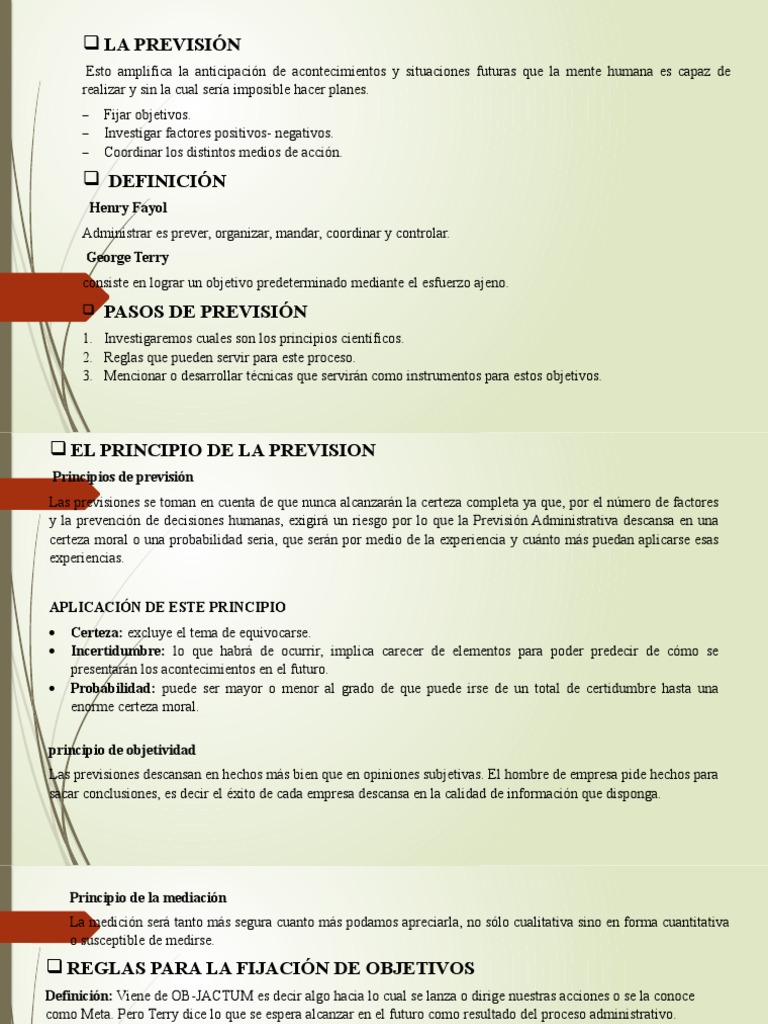 Principios y Técnicas de Previsión | PDF | Mercado (economía) | Certeza