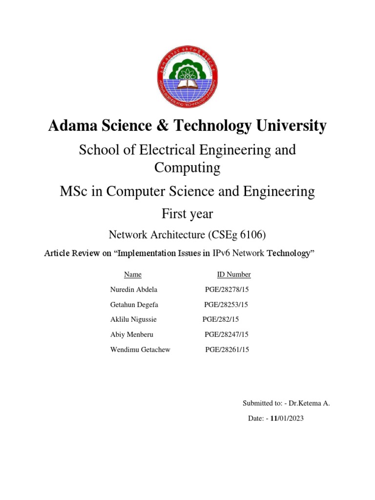 IPv6 Network Architecture Review | PDF | I Pv6 | Ip Address
