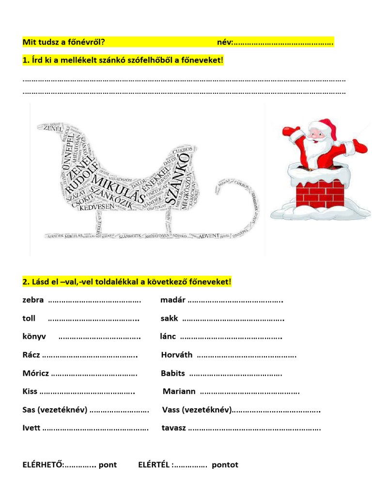 Kisdoli - Val,-Vel Toldalék | PDF