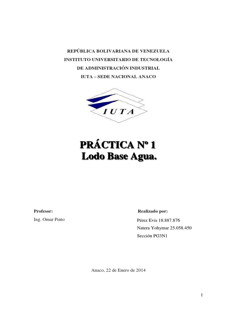 Idoc - Pub Lodo Base Agua | PDF | Barro | Naturaleza