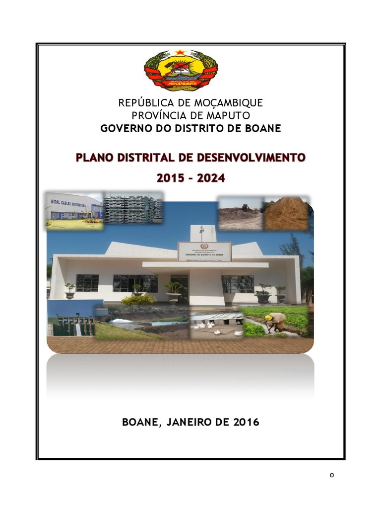 Plano de Desenvolvimento de Boane 2015-2024 | PDF | Educação primária ...