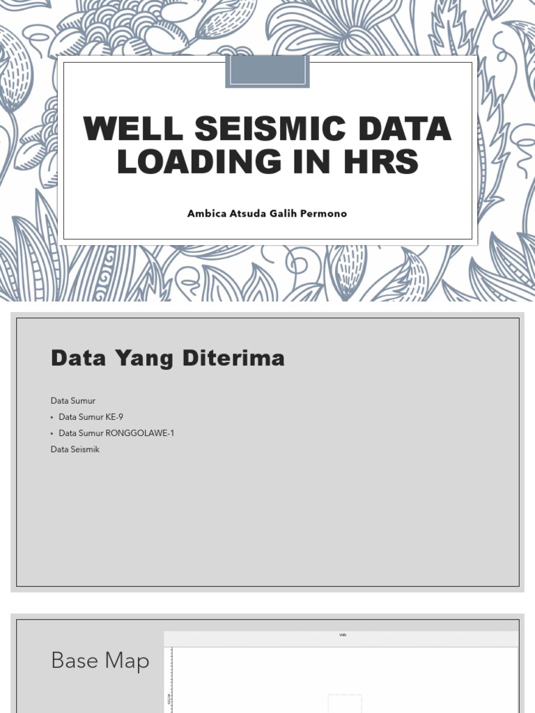 Well Seismic Data Loading in HRS | PDF