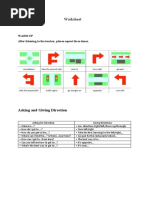 Giving Directions Worksheet & Answers | PDF | Linguistics | Human ...