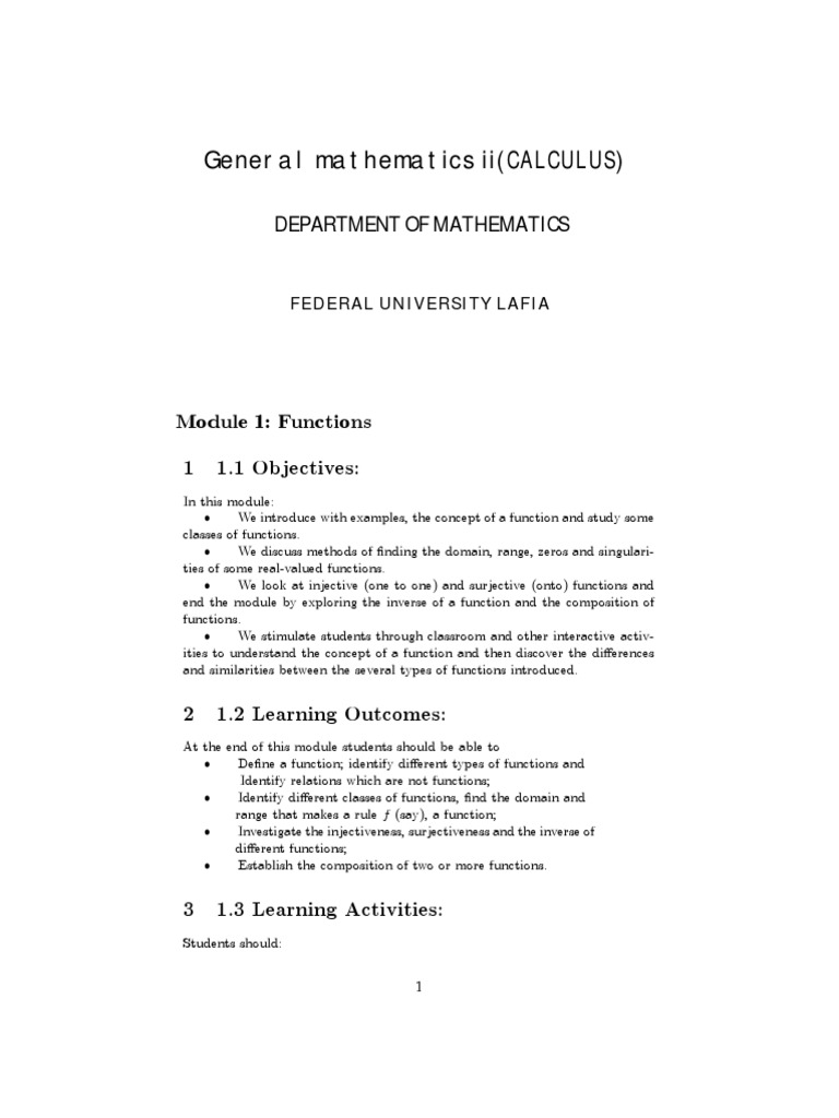 MTH 121 Calculus-1 | Download Free PDF | Trigonometric Functions | Function (Mathematics)