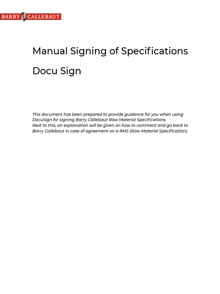 Manual - Signing of BC Specifications | PDF | Software | Computing