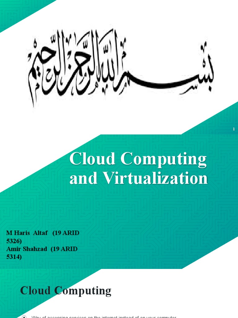 Cloud Computing Presentation | PDF | Cloud Computing | Virtualization