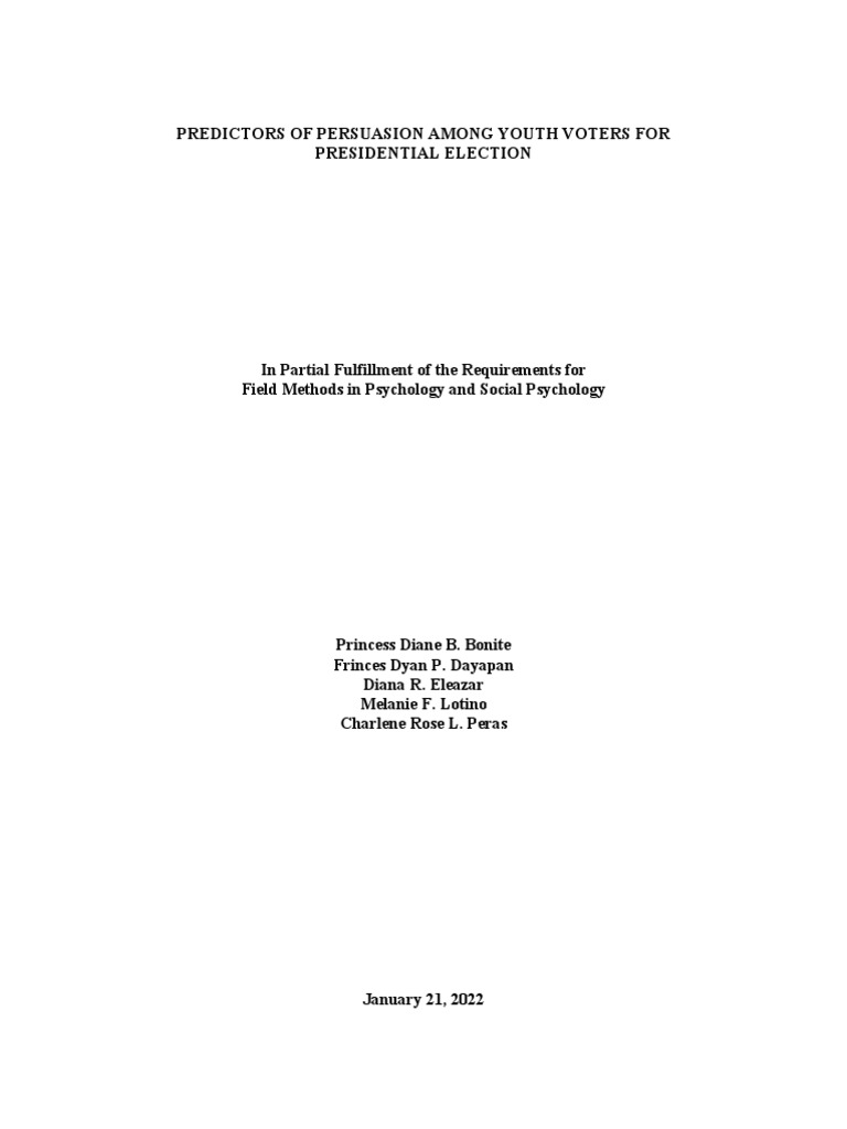 Final Concept Paper - 3A - Group 8 | PDF | Attitude (Psychology ...