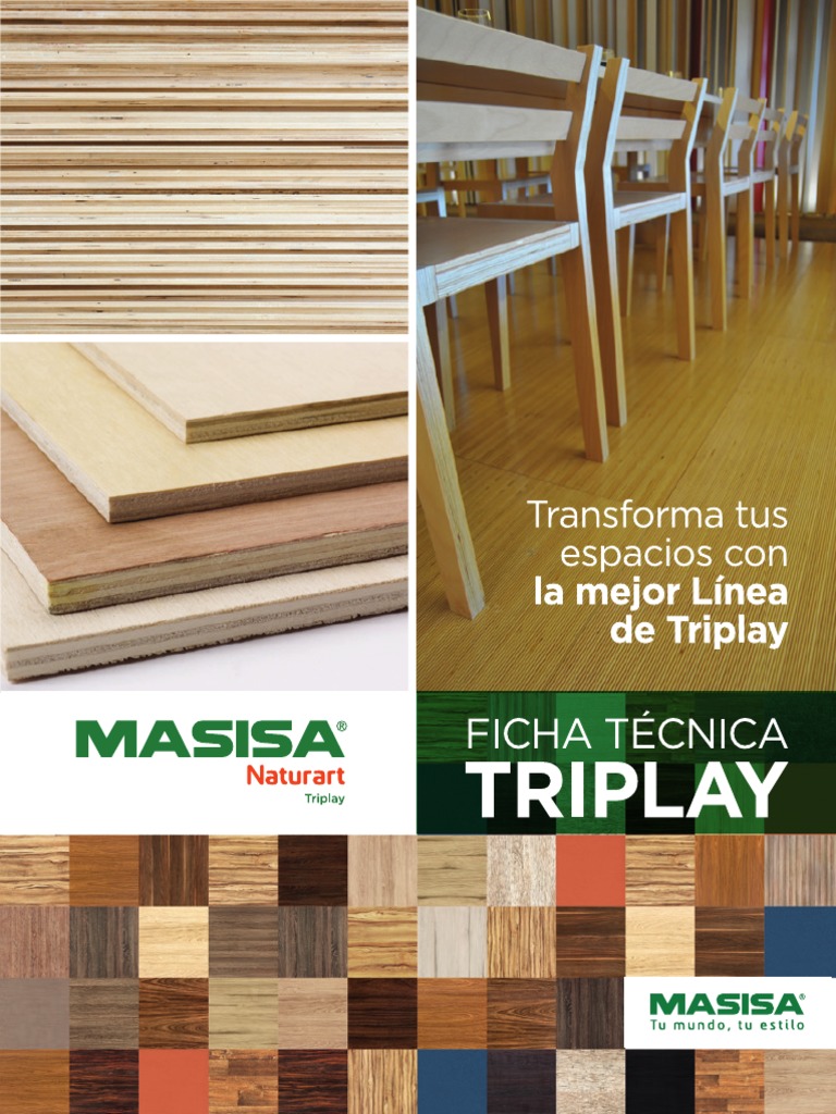 Ficha Técnica Naturart Triplay PDF 01062015 | PDF | Madera ...