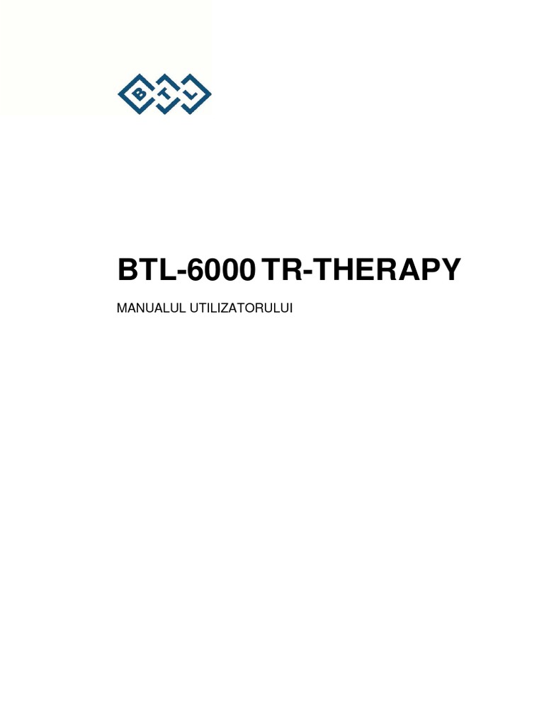 Manual de Utilizare BTL-6000 - TR-Therapy | PDF