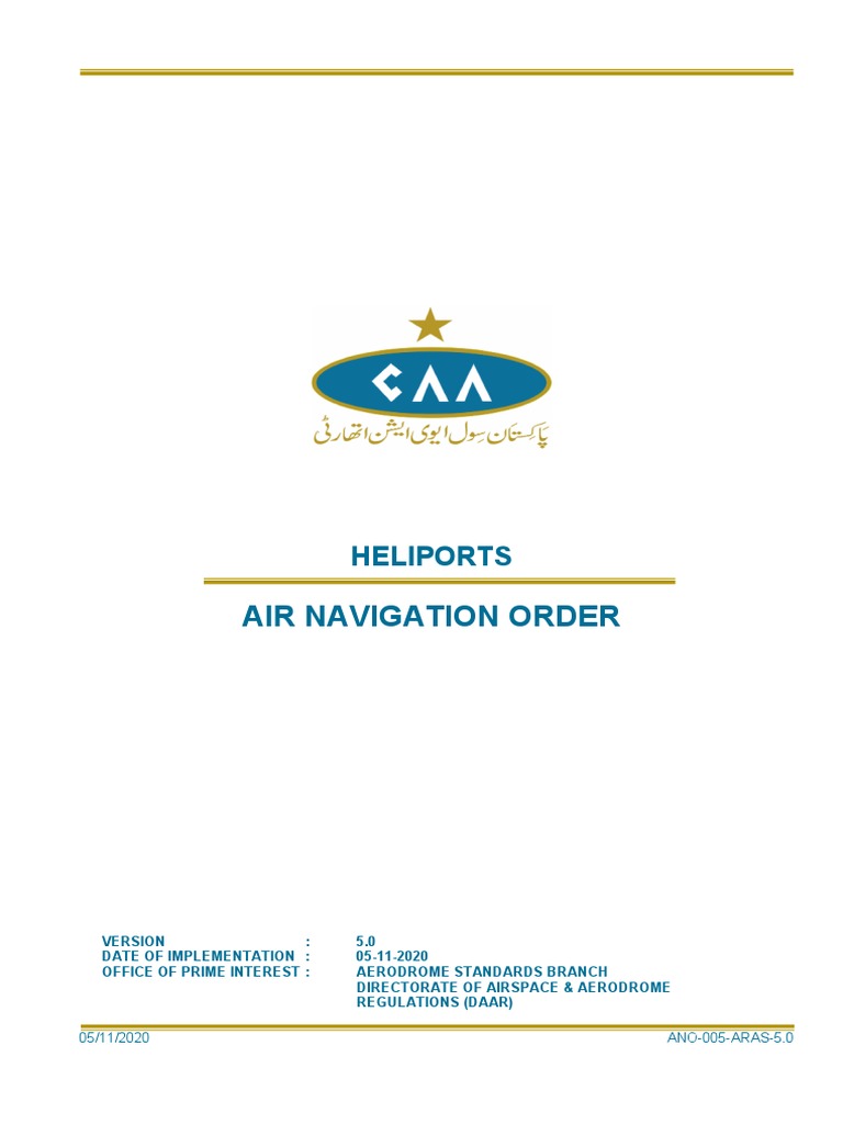 Heliport Regulations Guide | PDF | Sea Level | Geodesy