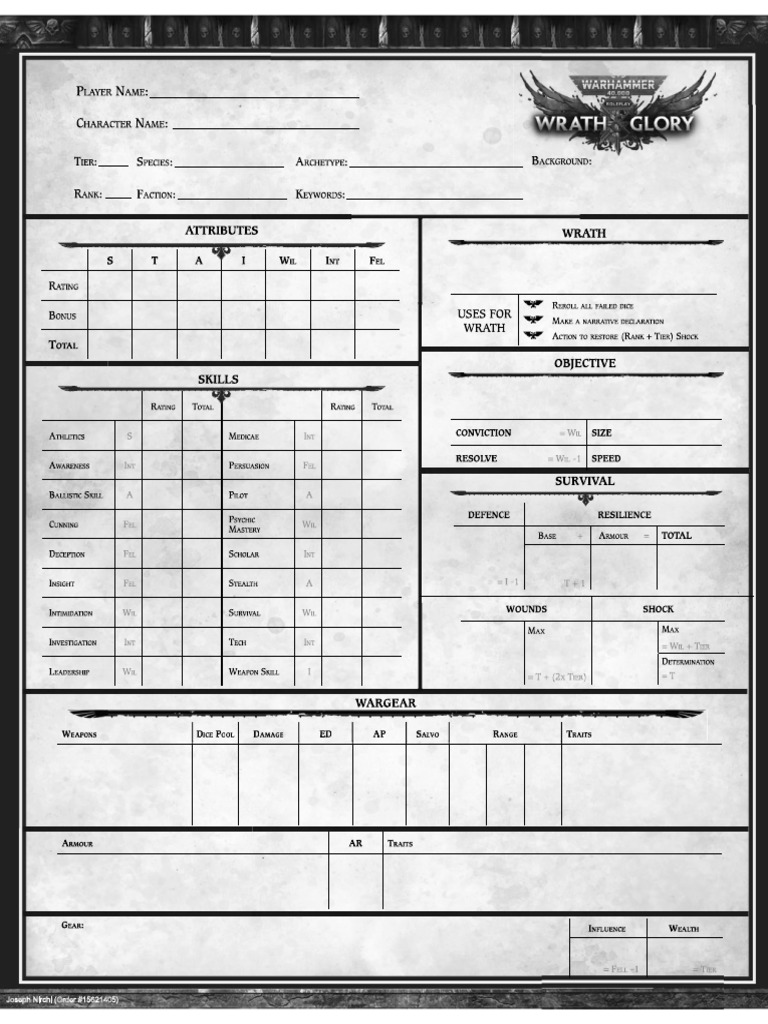 Character Sheet | PDF