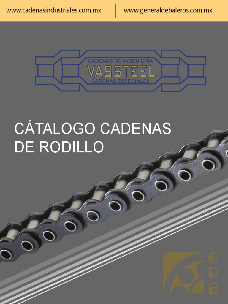 Catálogo de Cadenas Industriales | PDF | Bienes manufacturados | Máquinas