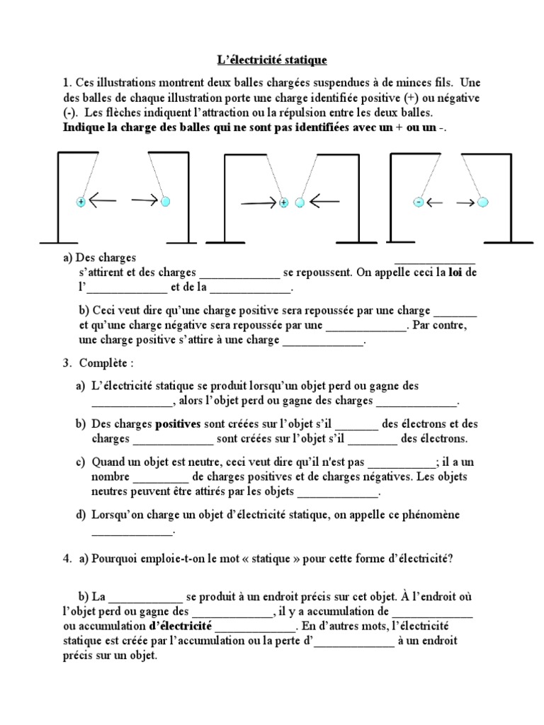 3 Électricité Exercices | PDF