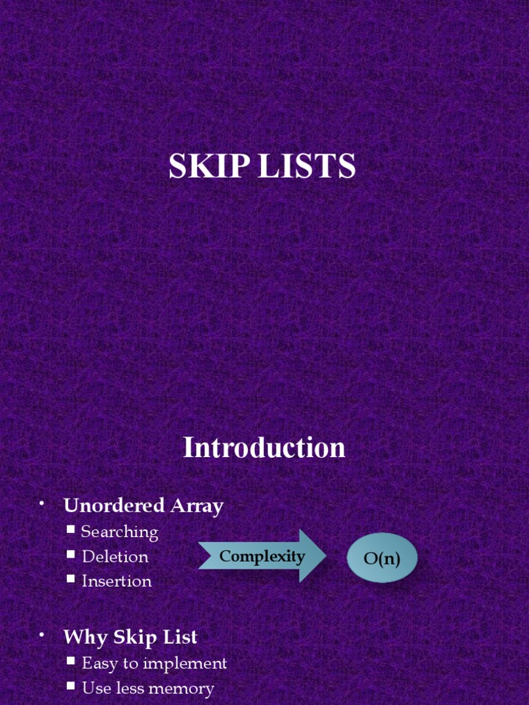 Skip Lists | PDF | Information Technology Management | Computing