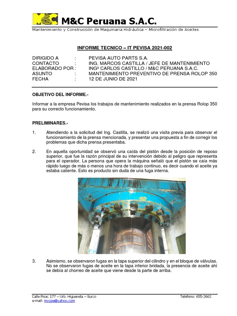 IT Pevisa 2021-002 | PDF | Bomba | Ingeniería mecánica